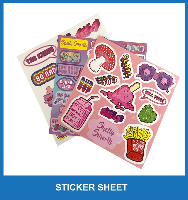 Custom Adhesive Vinyl Stickers - Die Cut Label Cartoons