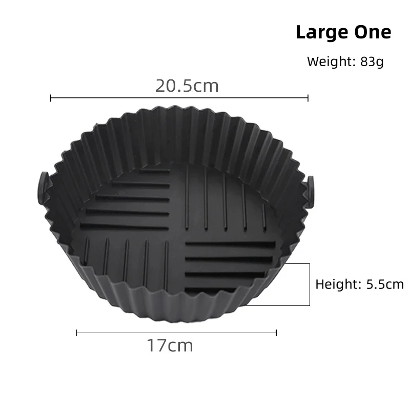 2025 New Reusable Silicone Basket Liner Round Shape Baking Bakeware ...