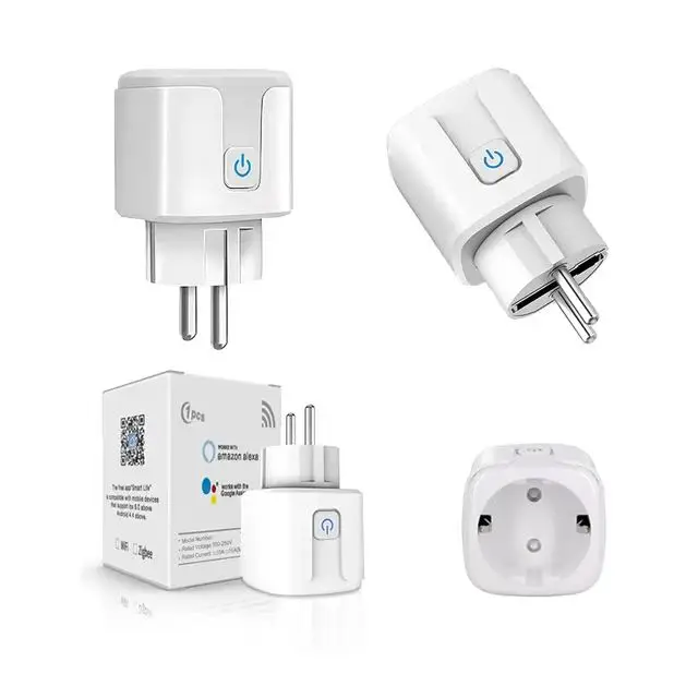 Tuya Wireless Wifi Smart Plug 16A EU Socket Smart Life APP