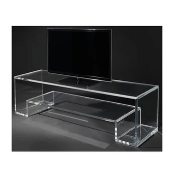 Custom Clear Acrylic Stunning Tv Stand Monitor Stand Perspex Computer ...