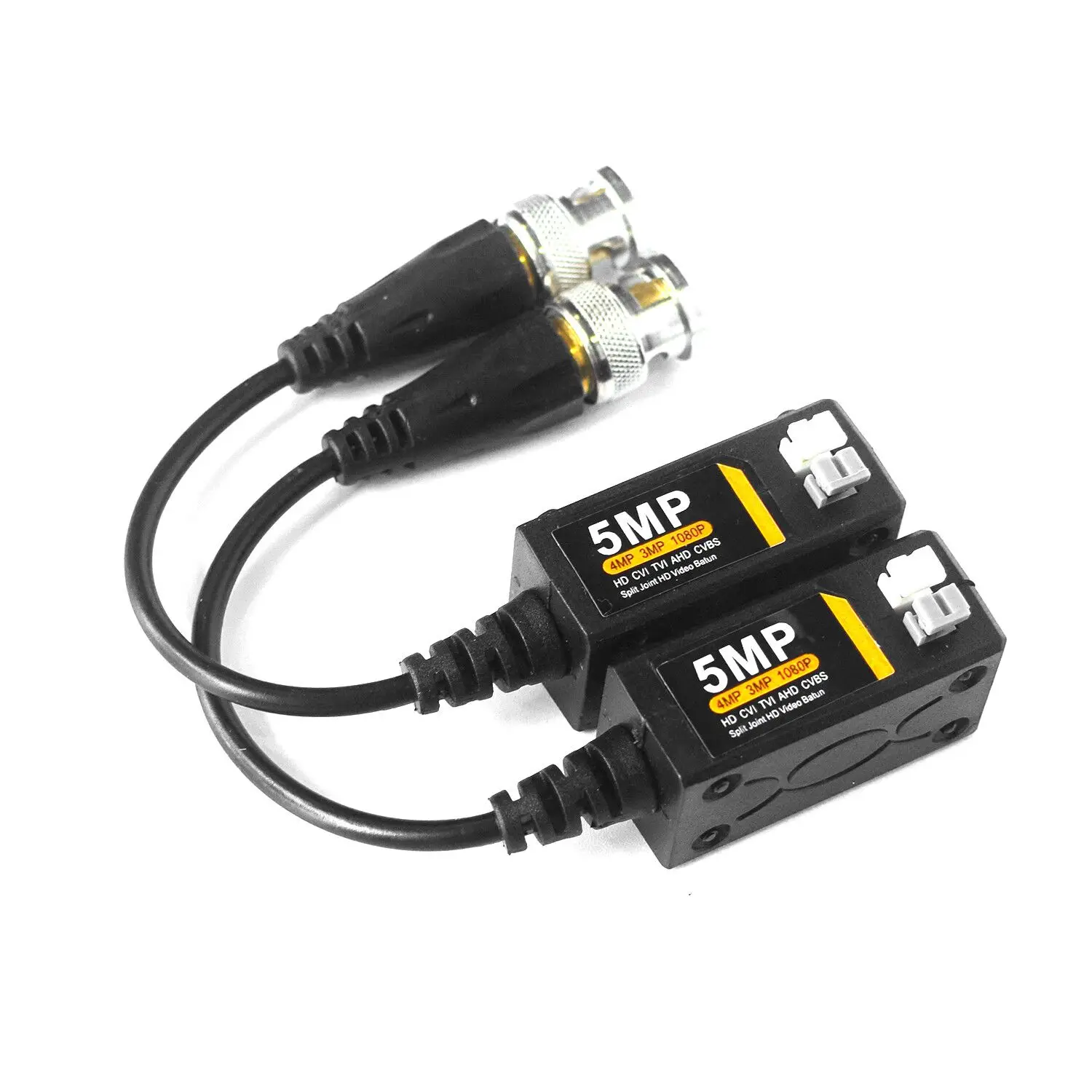 Cctv Video Balun Hd 8Mp Connector Transceiver Dc Rca Bnc to Rj45 3 in 1 ...