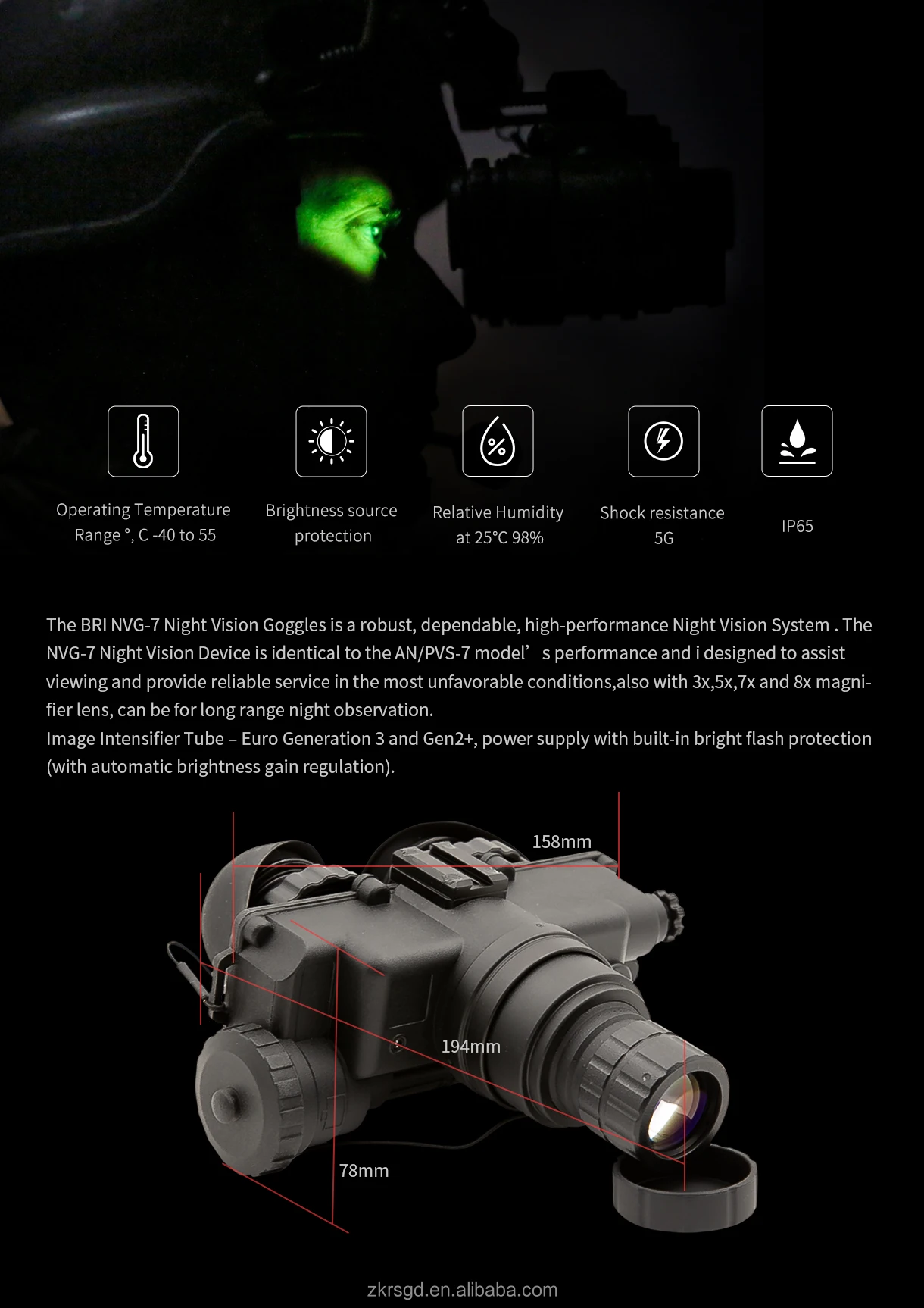 Wholesale NVG Housing with Lens System PVS7 PVS14 PVS31