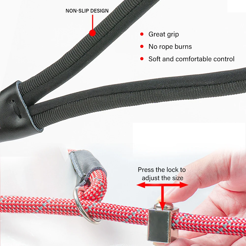 Best Seller Heavy Duty Durable Climbing Rope Slip Lead Reflective Dog ...