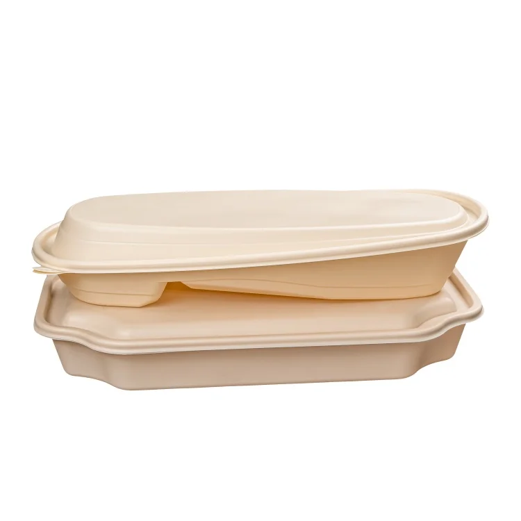 Custom Biodegradable Take Out Cornstarch Bbq Container Restaurant Hotel ...