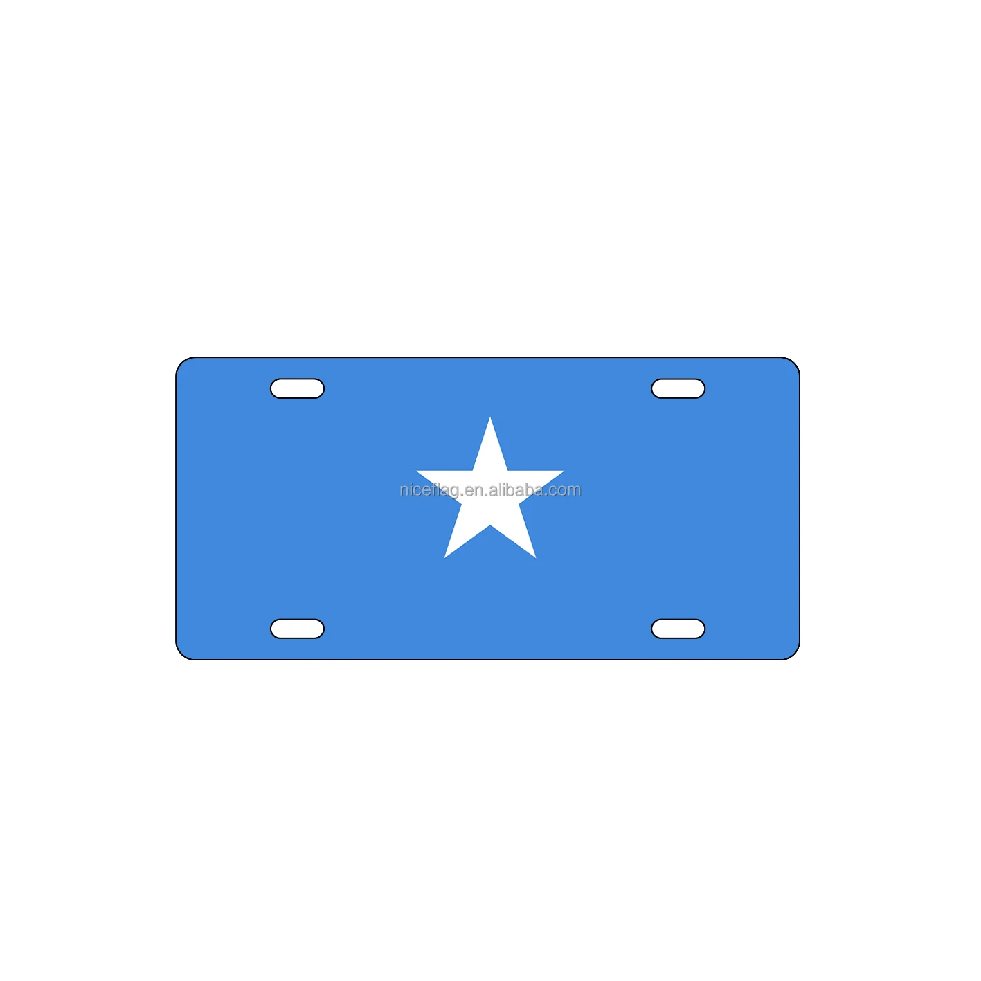 Somalia Country National Flag Car License Plates - Cheap Aluminium