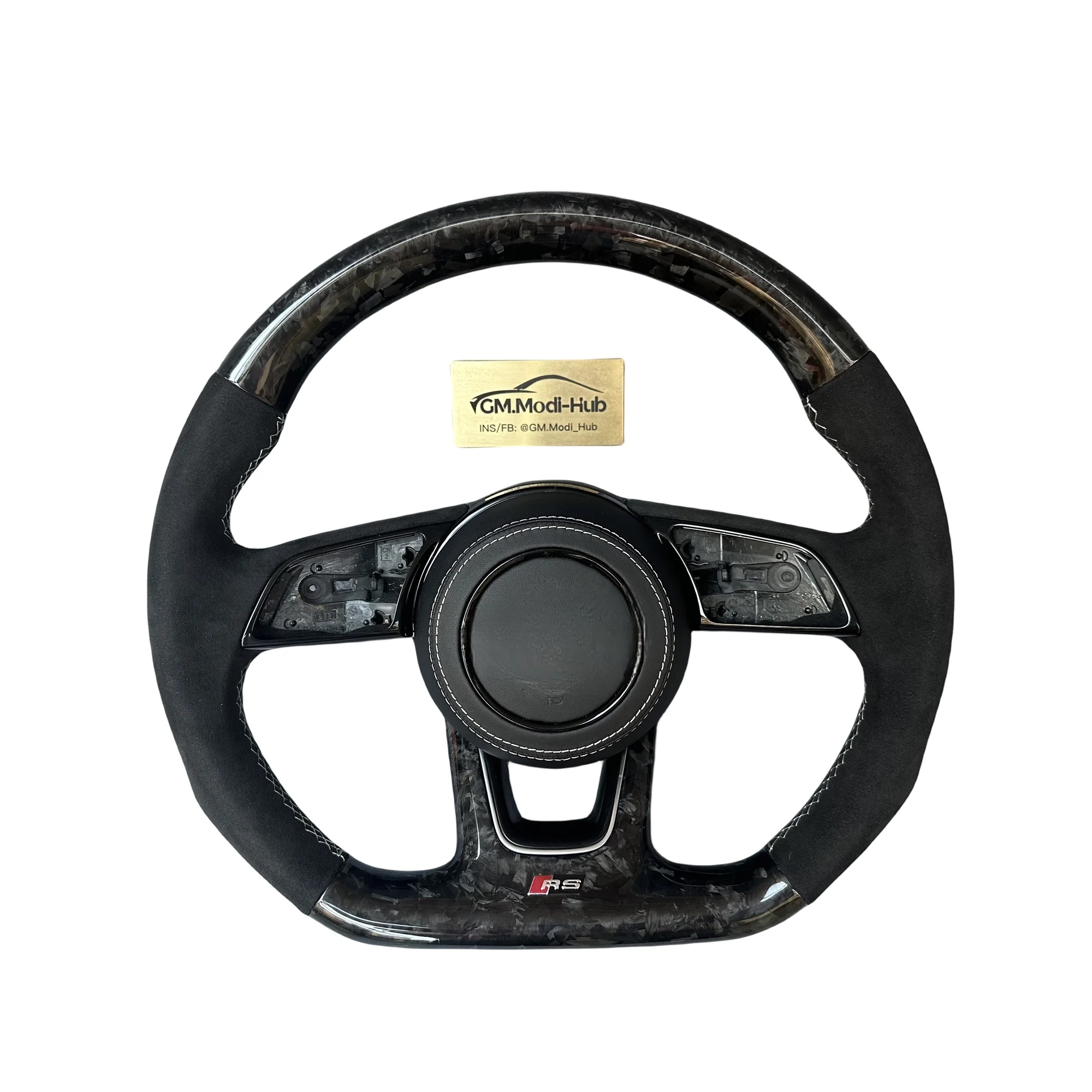 Gm.modi-hub Carbon Fiber Steering Wheel For Audi B9 A3 A4 A5 A8 S3 S4 S5 S7 Q5 Rs3 Rs4 Rs5 Rs7 ...