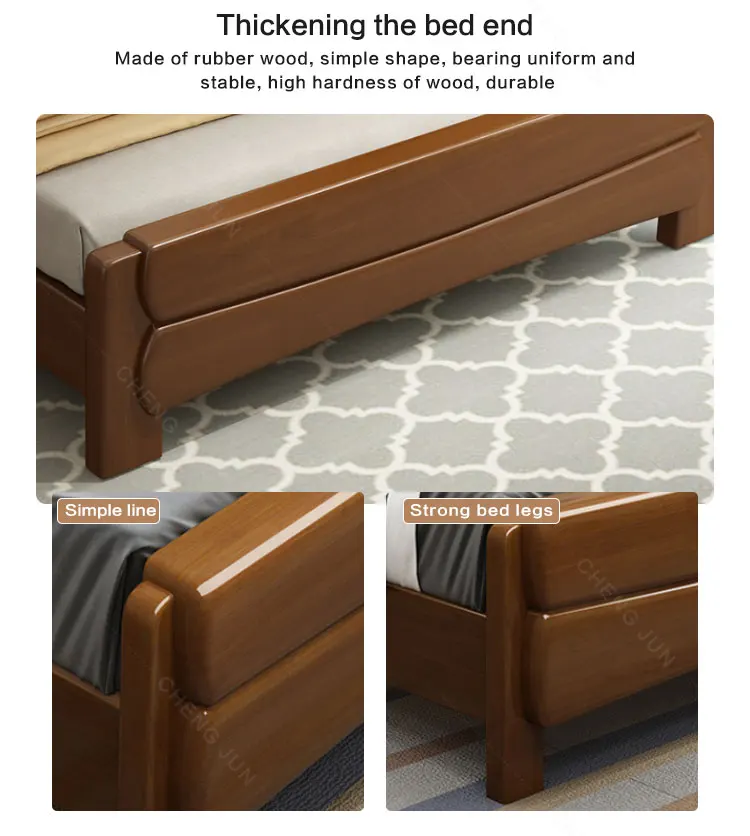 Modern Simplified Large Double Bed Custom Qifang Apartments Apartment ...