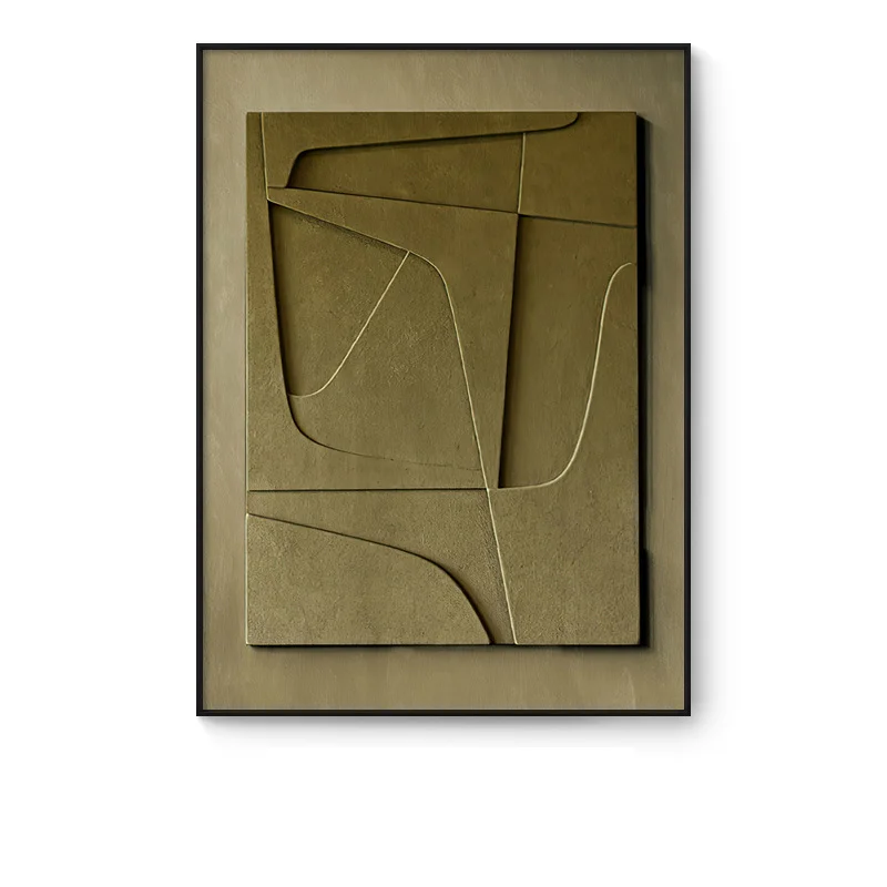 Luxury Modern Art 3D Textures Wall Relief Painting