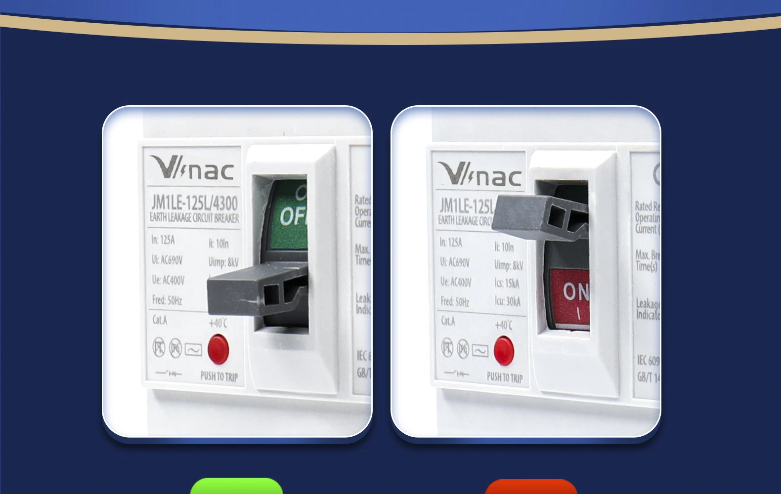 Vinac Overload Protection Mcb Mccb Elcb Plastic Shell Circuit Breaker ...