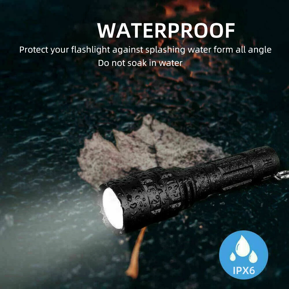 Mini Emergency Hand Crank Type-C Solar Flashlight