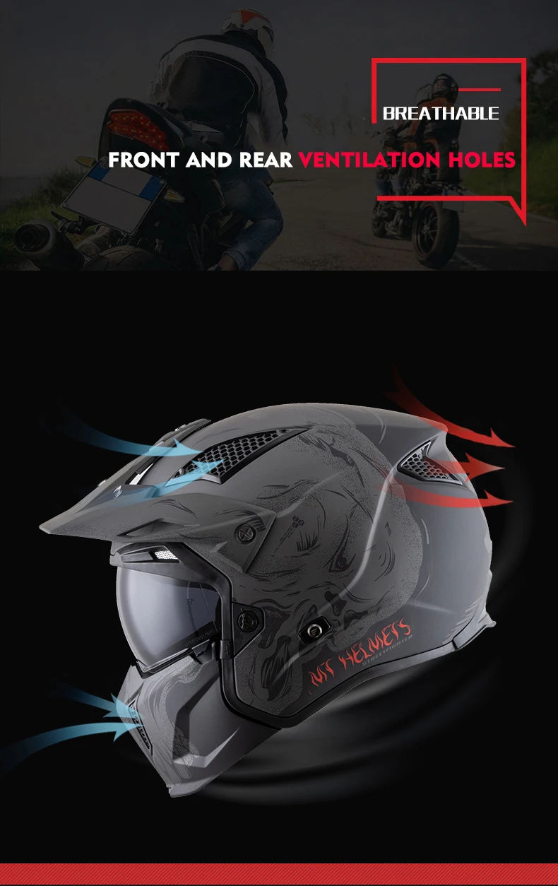 MT Street Fighter Full Face Helmet - DOT ECE Approved