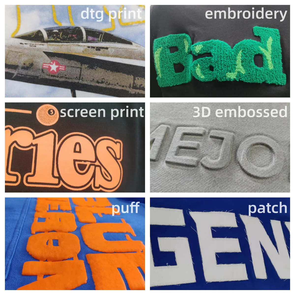 Custom Screen Print T Shirt Ripped 250 Gsm Tee Full Double Layer Long ...