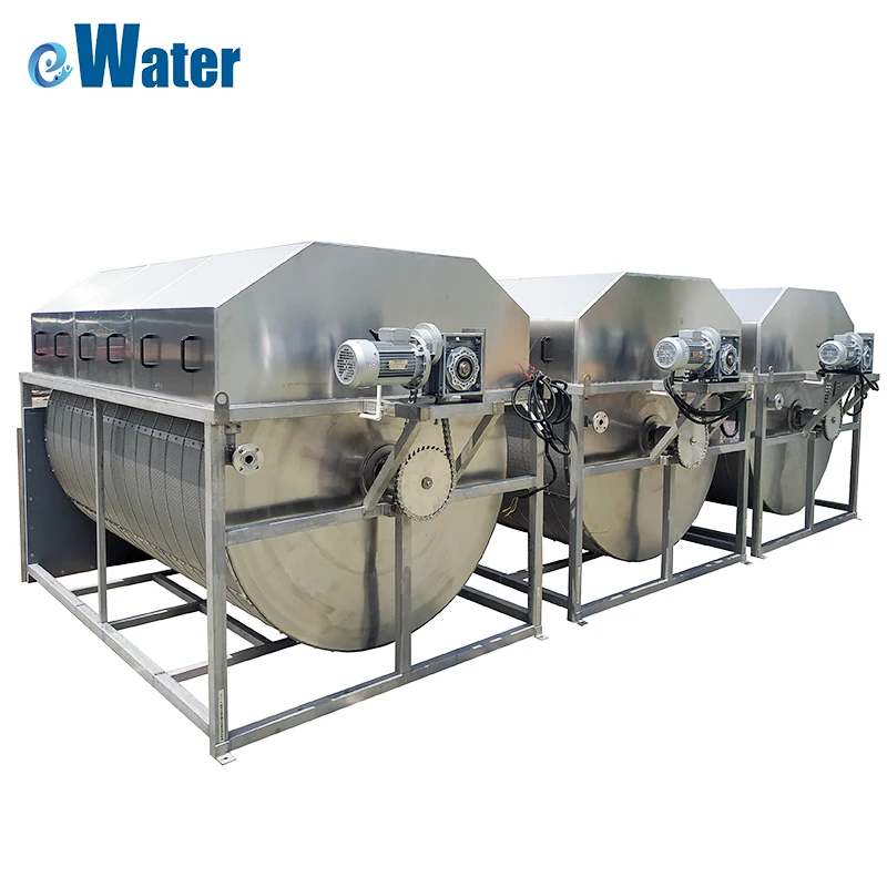 Koi Pond Filter Aquaculture Fish Farming RAS Equipment Rotary Drum ...