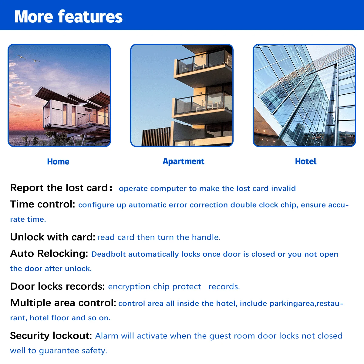 Goodum Electronic Key Card RFID Access Control Hotel Lock