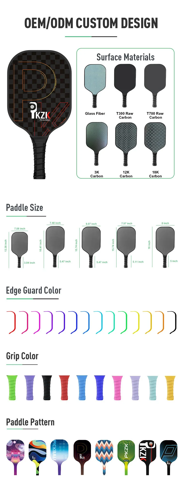 Custom Fiberglass Composite Pickleball Paddle: Unleash Your Game With ...
