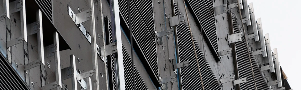 Aluminium Clips with Stainless Steel Fasteners for Facade Cladding