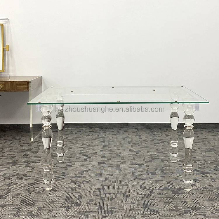 Modern Desk Dinning Table Acrylic Wedding Table Transparent Luxury ...