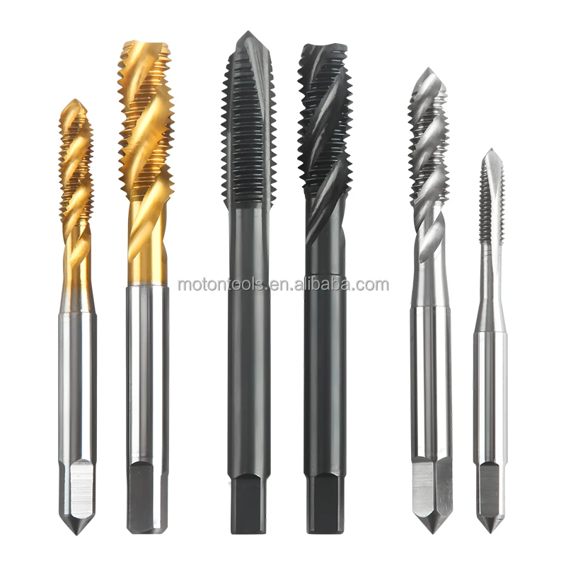 Hss Hsse Hss-pm 6542 M35 M42 Tin Ticn Coated Machine Tap M3 M4 M5 Spiral Flute Point Thread Taps ...