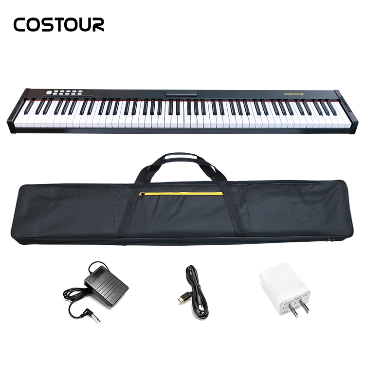 Portable Piano 88 Key Electronic Piano Keyboard Professional Midi ...
