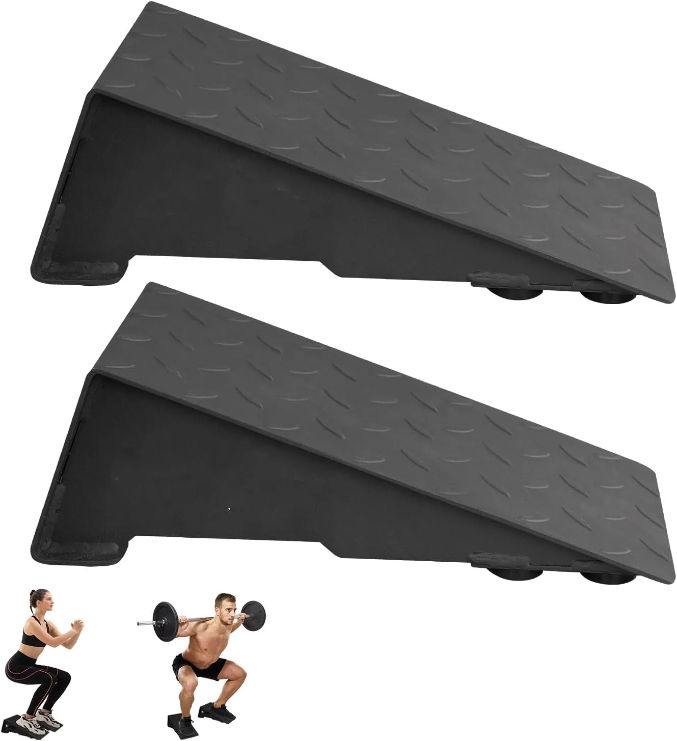Wellshow Sport Heavy Duty Steel Squat Wedge Anti Slip Squat Wedge Block