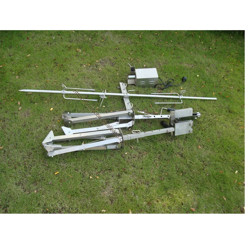 Super Heavy Duty Portable Lamb Spit Roaster Camping Grill Tripod Hog ...