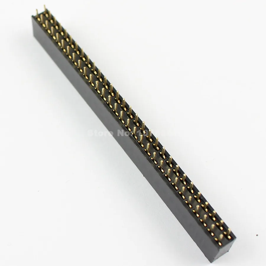Pitch 2.54mm 2x30 Pin 60 Pin Female Double Row Straight Pin Header ...