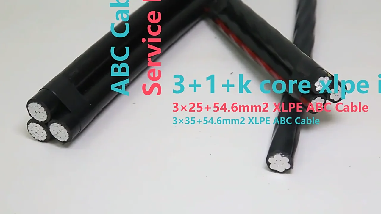 Bs Standard Low Voltage Aerial Bundled Cable 4*25mm2 Overhead Service ...