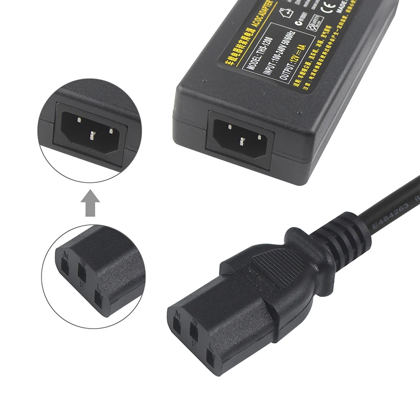 13A 250V 13A Fuse End Bi Washing Machine Monitor Female Power Cord C13 ...