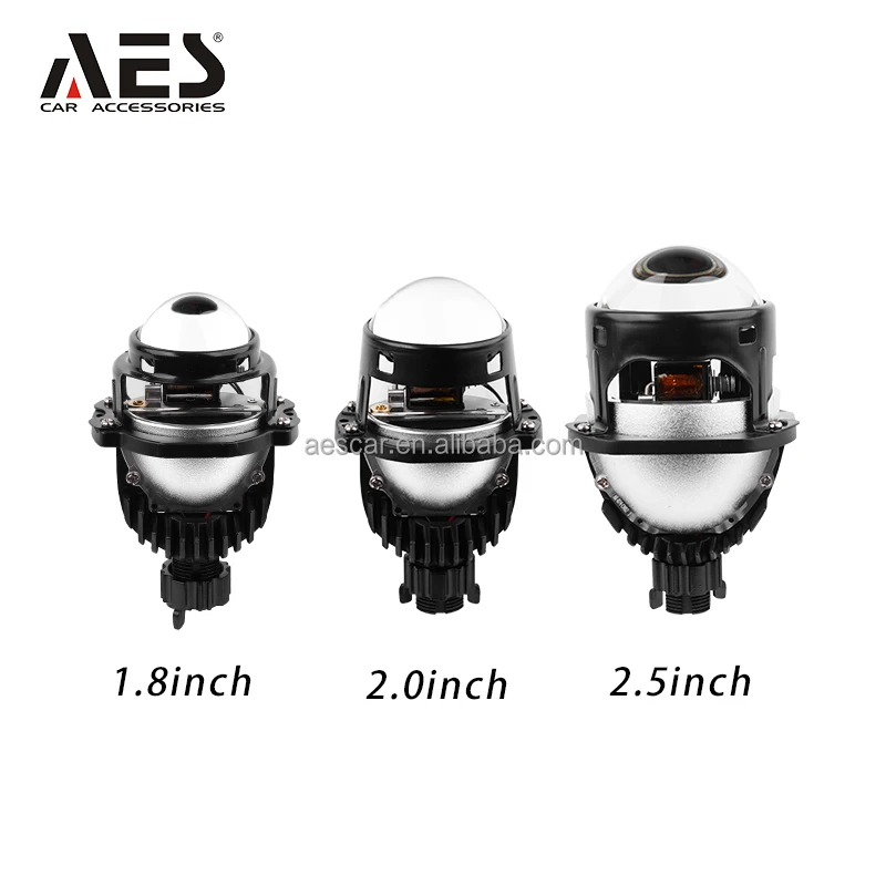 Aes 1.8inch Bi Led Projector Lens Small Size Car Accessories Auto Light ...