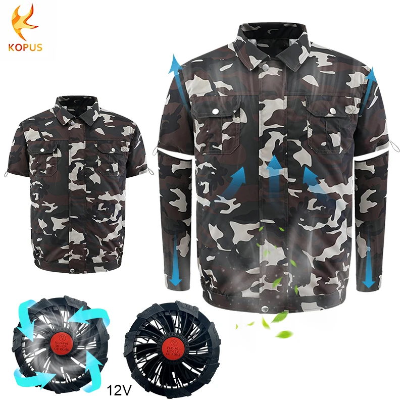 summer air conditioned jacket worker usb cordless fan air conditioner ...