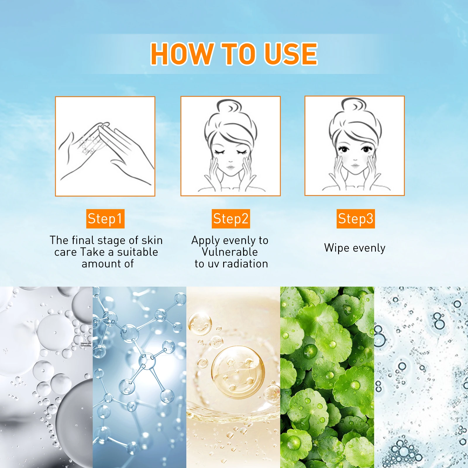 Eelhoe Oem Original Skin Care Sunscreen Spf 50 Face And Body Uva Uvb