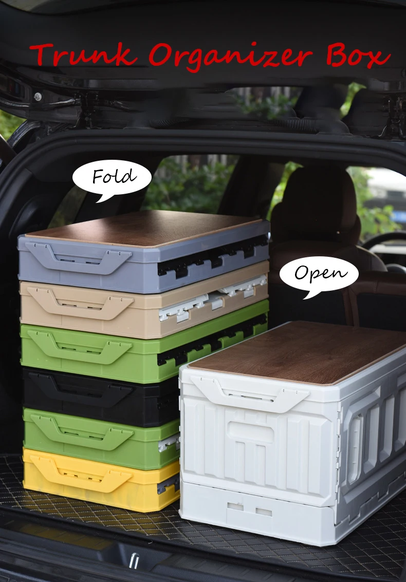 Bafuluo Large Movable Car Kitchen Storage Camp Mobile Box Bins Trailer ...