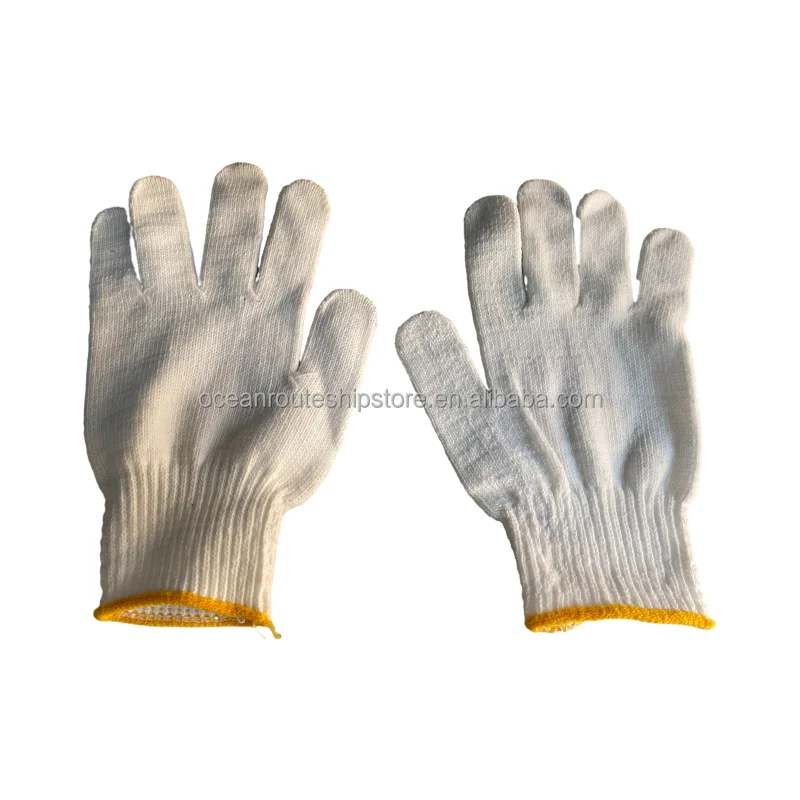 Cotton Working Gloves Non Slip Dots - IMPA Code 190103 for Marine Use ...