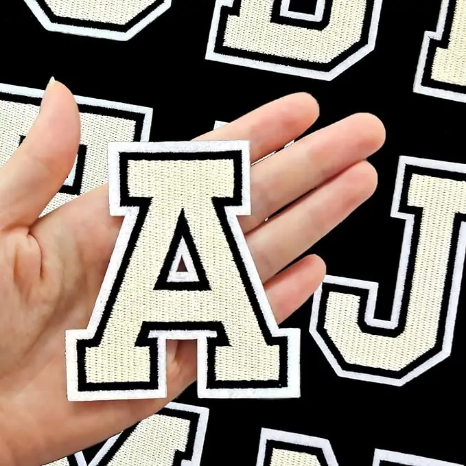 26 Alphabet Embroidery Patches Varsity Letter Patches Iron On Colorful ...