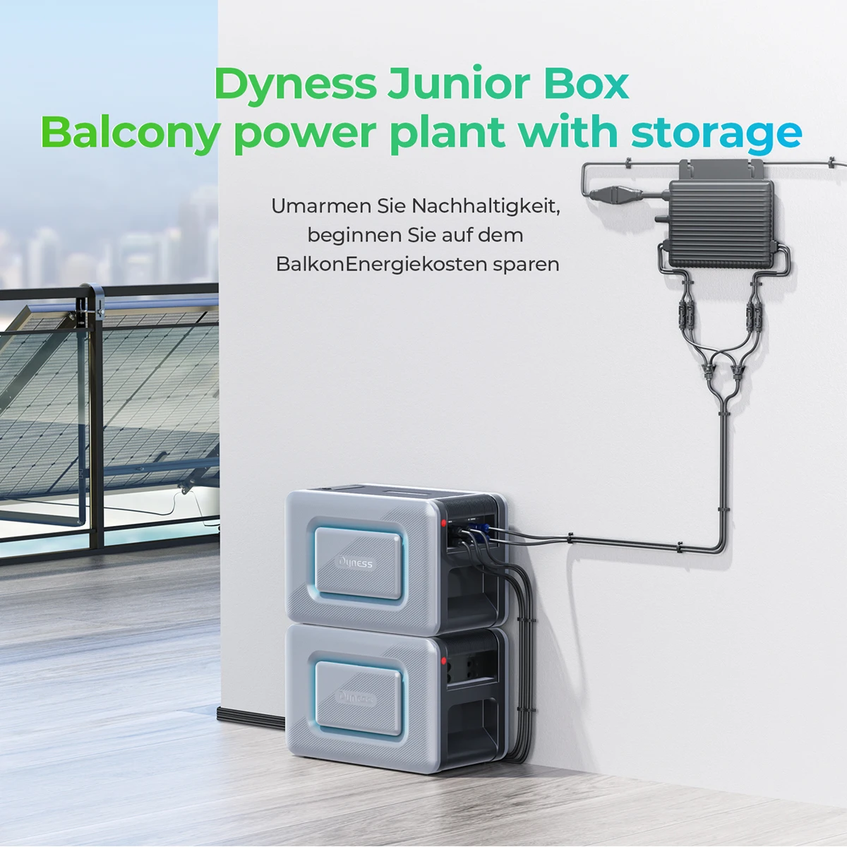 Dyness 800w Microinverter Balcony Solar System Plug And Play Balcony ...