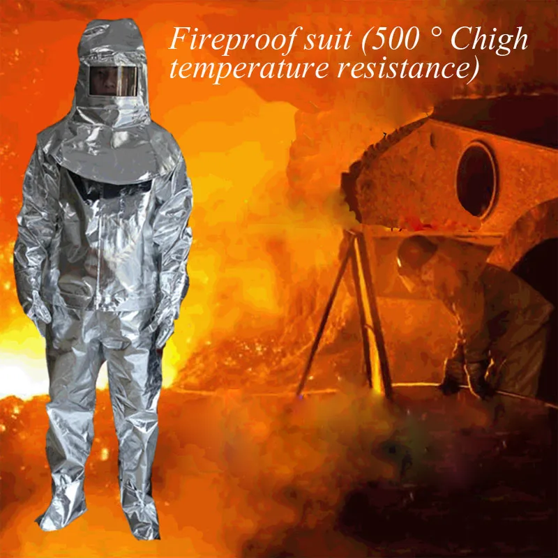 Aluminum Foil Heat Resistant Fireproof Clothing 1000°C