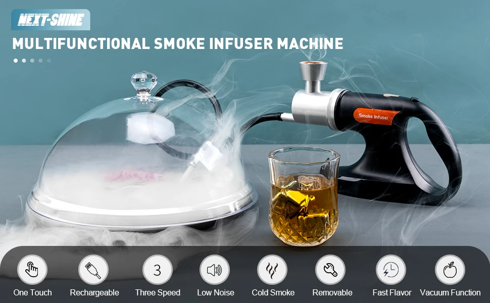 USB Charging Food Smoked Molecular Gastronomy Smoke Infuser with Vacuum ...