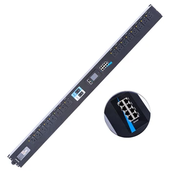 Intelligent Pdu-3phase 120v 24a 24c13+12c19 Auto-locking Outlet Power ...