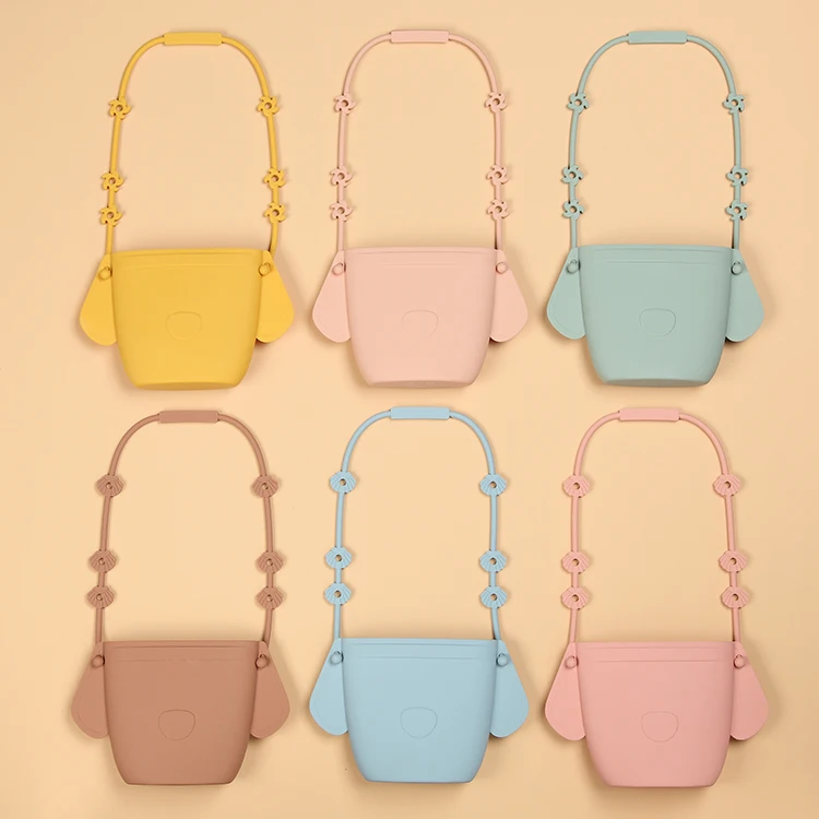 Silicone Reusable Baby Snack Bag Toddler Kids Multifunction Toddler ...