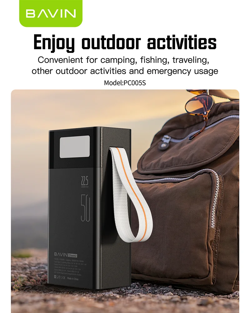 BAVIN 22.5W 50000mah Portable Power Station - Fast Charging
