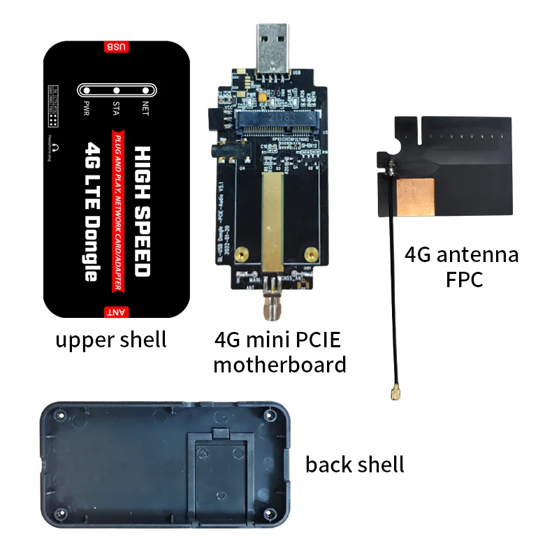 Usb/type-c Interface 4G Network Card with SIM Card Slot