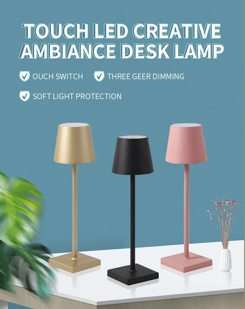 Restaurant New Modern Led Table Lamp Led Touch Control Bar Table Lamp ...