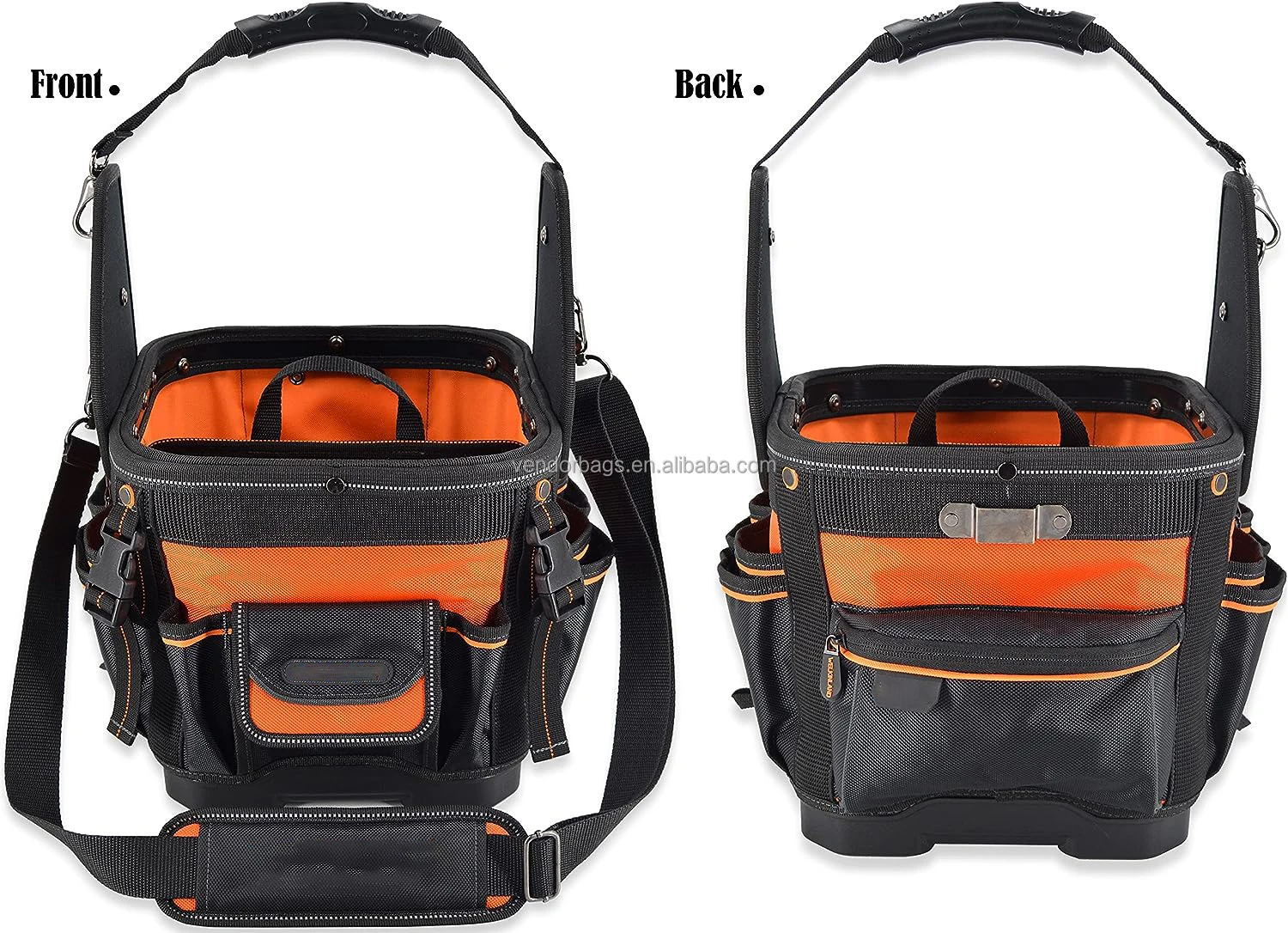 Custom Durable 24-Pockets Hard-Based HVAC Tool Carrier Caddy Organizer ...