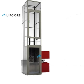 Cheap 2 To 3 Stops Mini Residential Elevator One Person Small Lift For ...