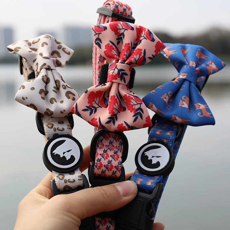 Wholesale Customized Pattern Luxury Low Moq Pet Dog Collar Bow Ties For ...