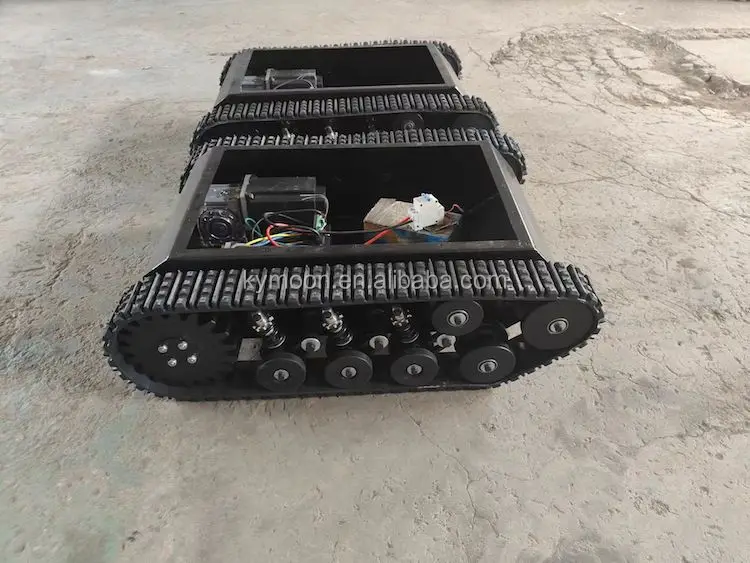 Tracked Vehicle Chassis Light Rubber Track Undercarriage Fire Fighting ...