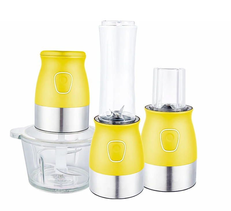 Household Food Chopper with Glass Bowl and Fruit Juicer
