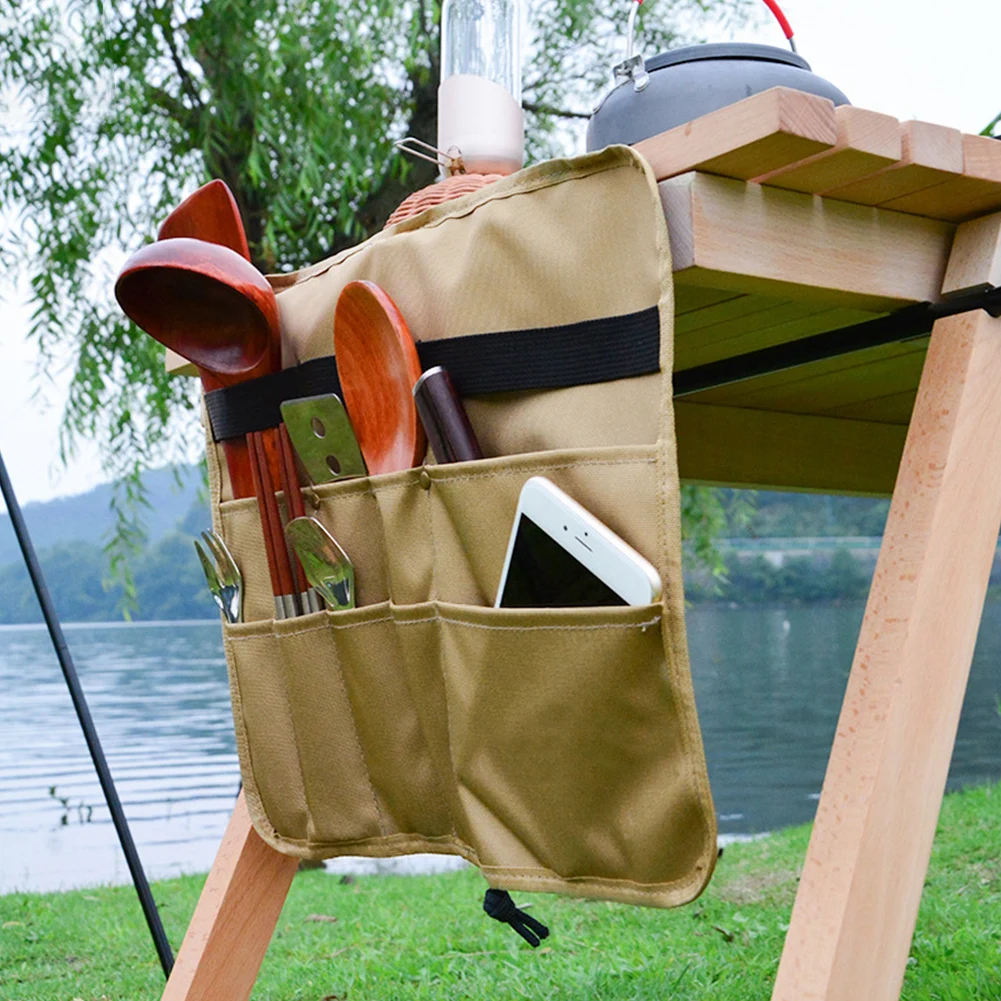 2023 Hot Selling Outdoor Travel Barbecue Tableware Storage Bag Portable Cookwaretravel Hanging ...