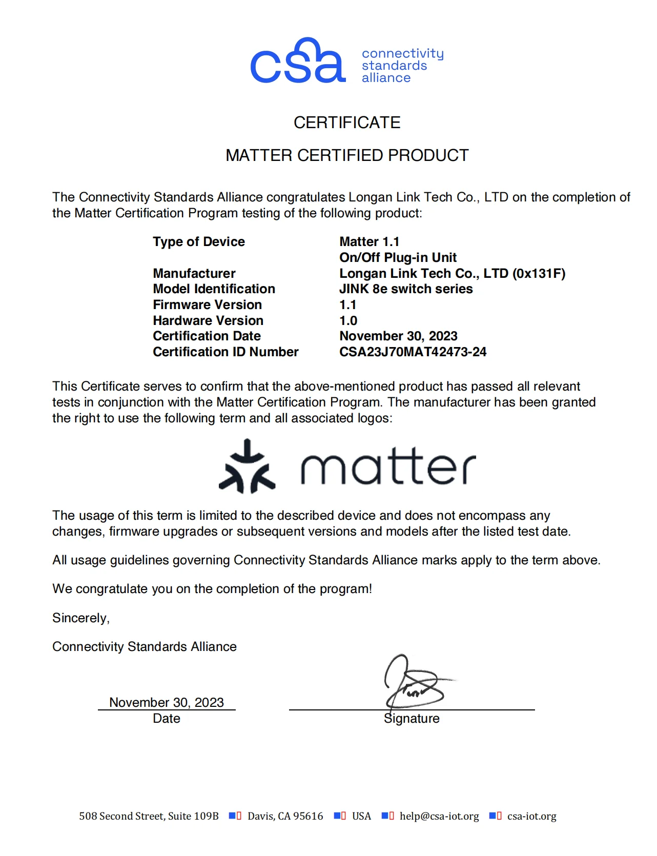 Matter Jink 8e Smart Home Wall Switch Matter Thread Magnetic Wall ...