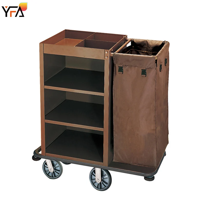 Small Cleaning Trolley Portable Housekeeping Carts housekeeper's ...